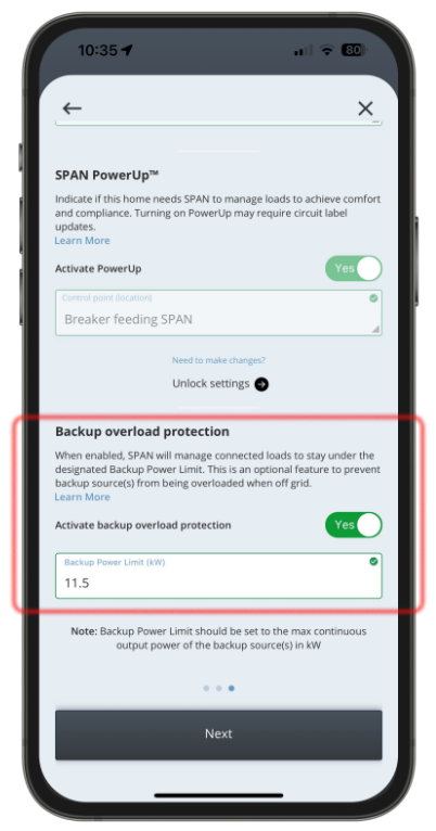 Quickstart Backup Overload Protection
